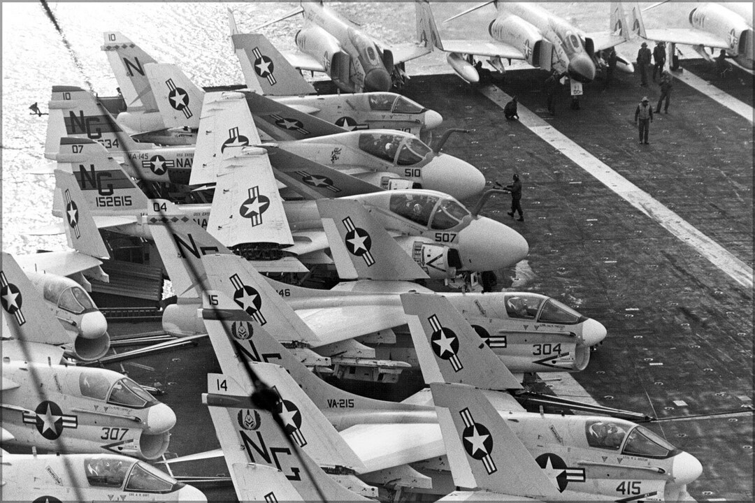 Poster, Many Sizes Available; A-7B Corsair Grumman A-6A Intruder F-4J ...