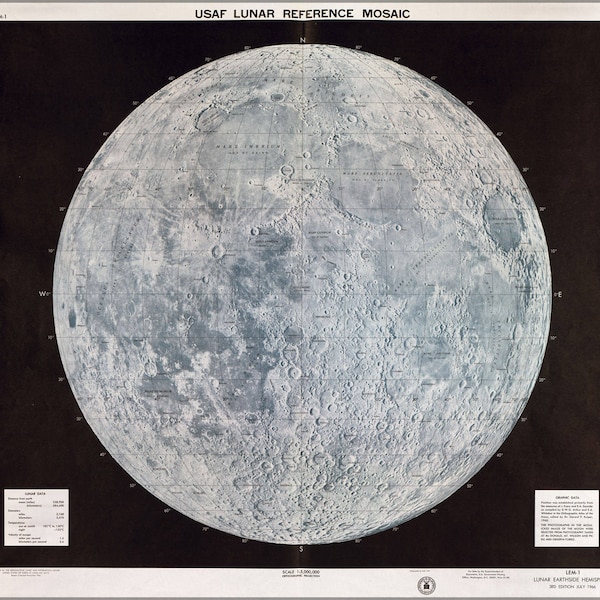 Moon Map - Etsy