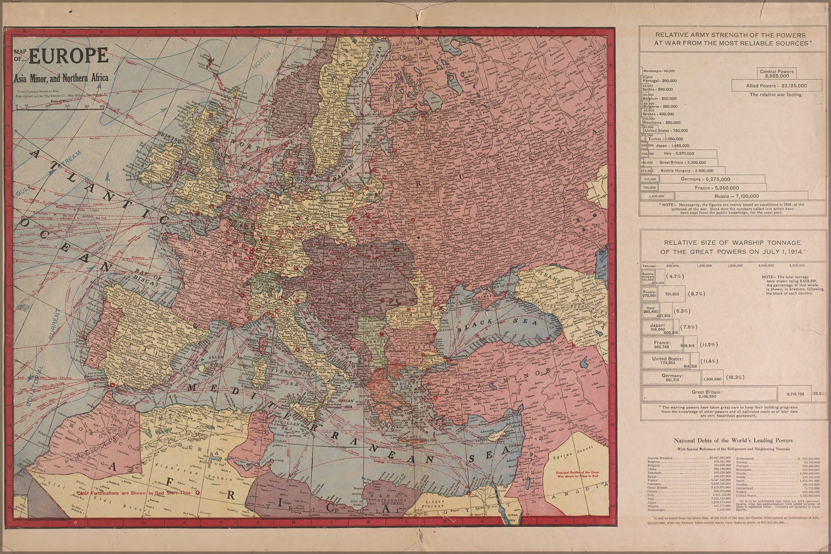 Poster, Many Sizes Available; Wwi Map of Europe & Force Size 1917 - Etsy