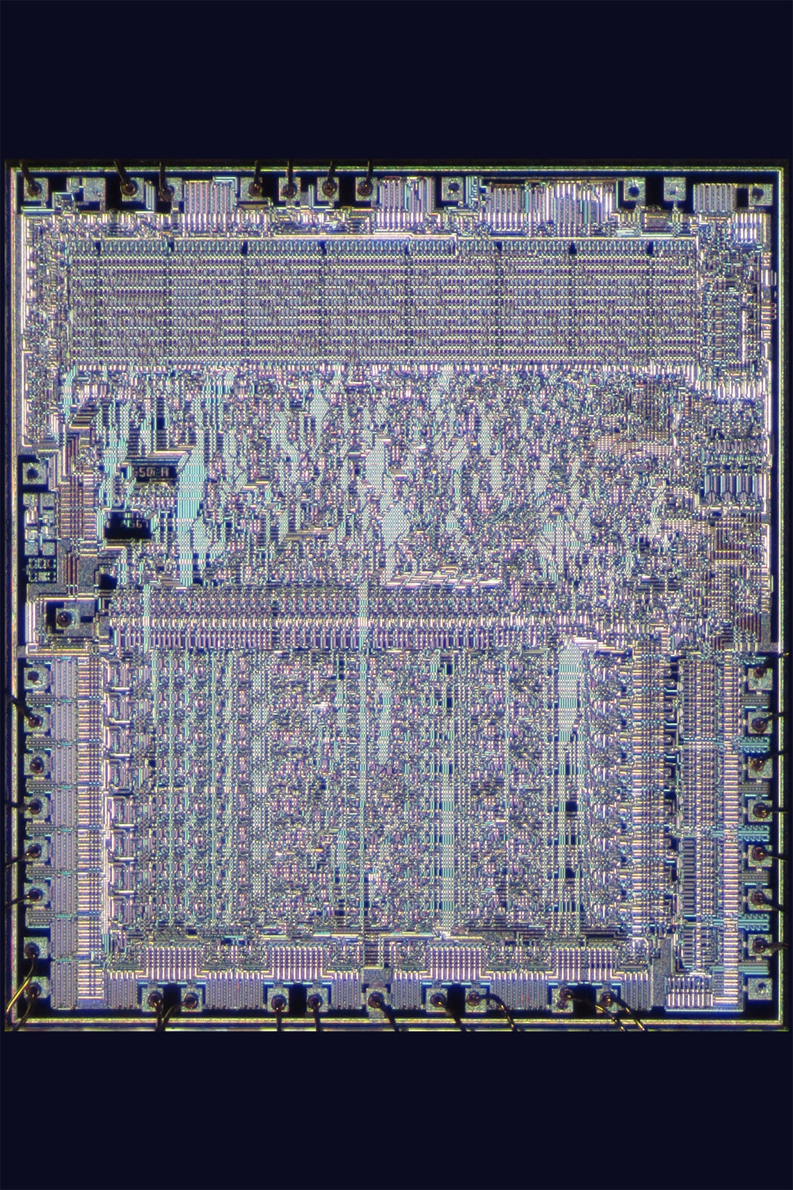 Poster, Many Sizes Available; Die Photograph of a MOS 6502, an Early ...