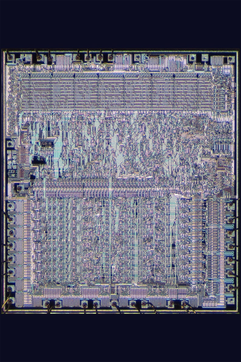 Poster, Many Sizes Available; Die Photograph of a MOS 6502, an Early ...