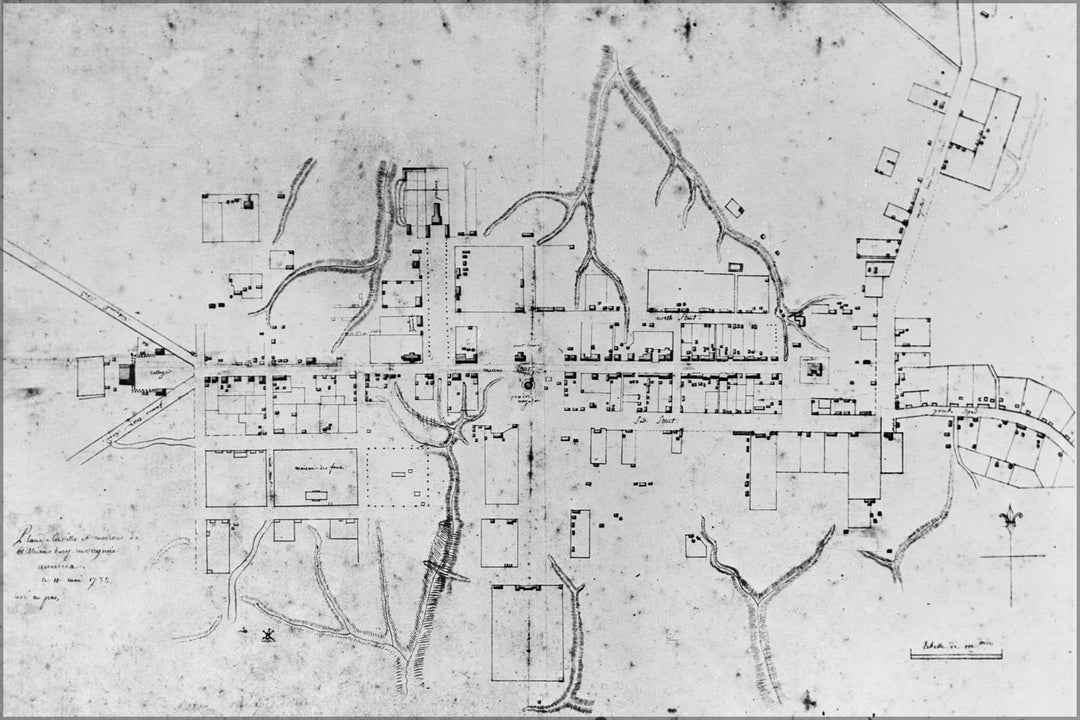 Poster, Many Sizes Available; Frenchman's Map Showing Colonial ...