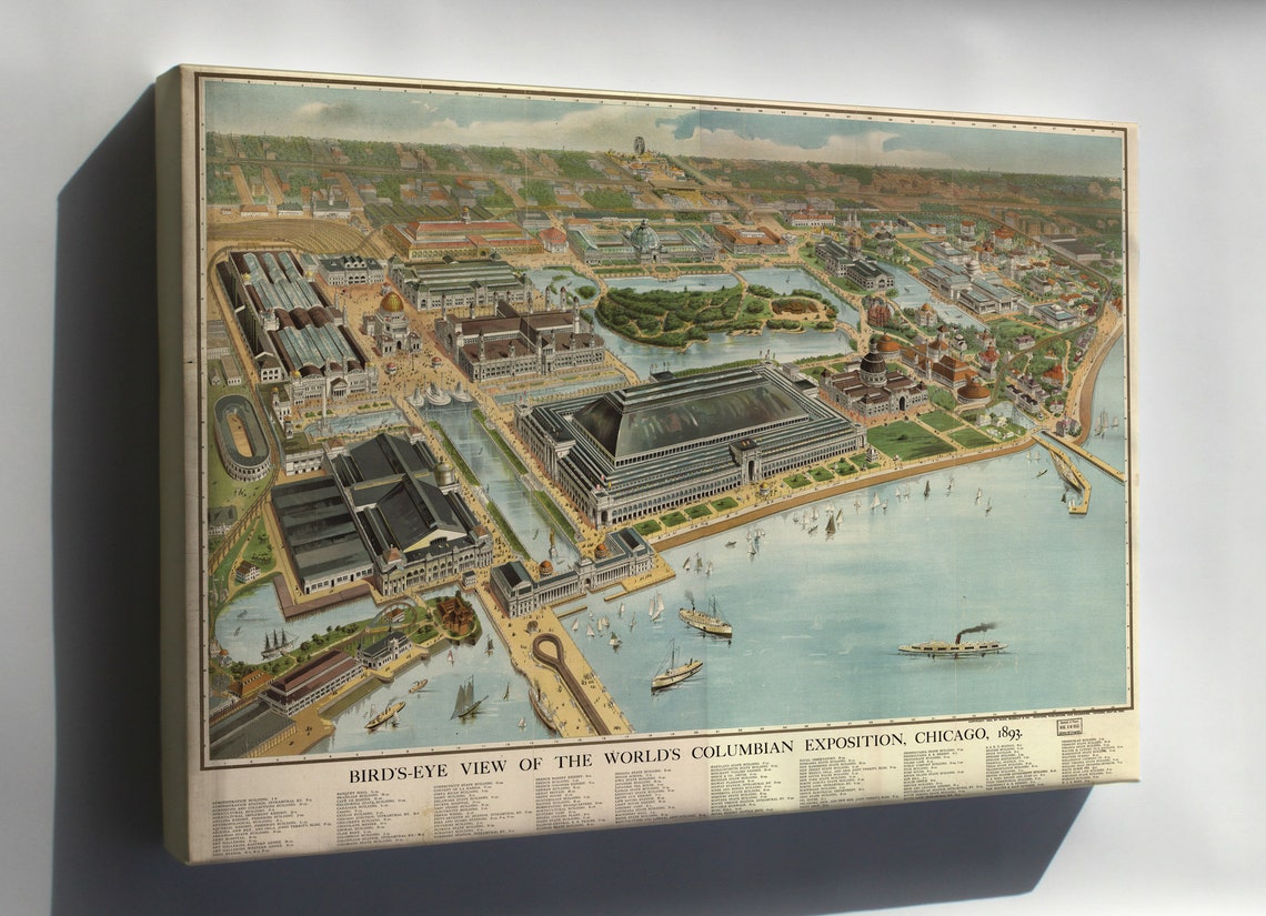 Poster, Many Sizes Available; Map Worlds Columbian Exposition Fair ...