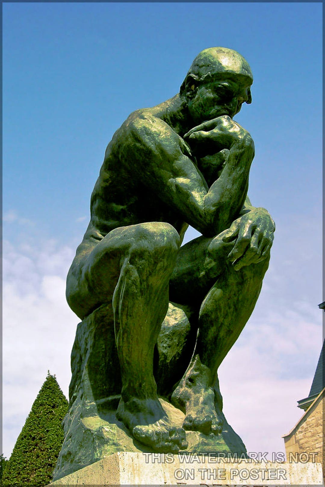 Poster, Many Sizes Available; the Thinker is A Bronze and Marble ...