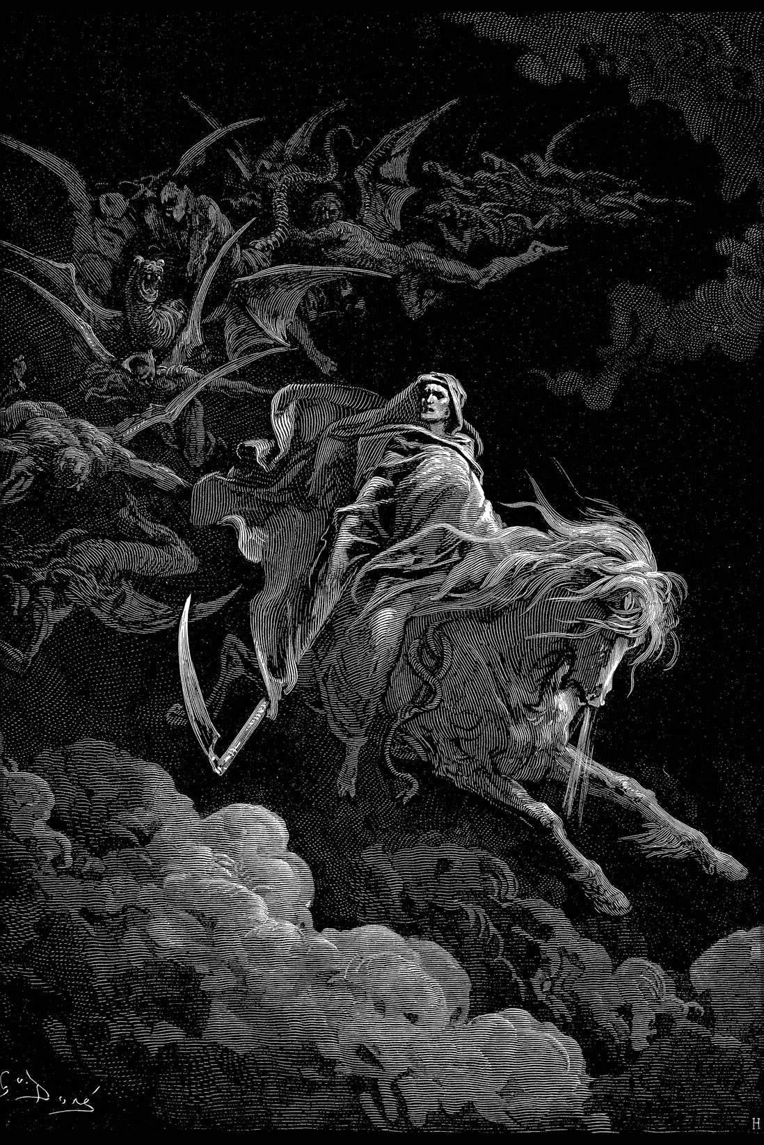 Poster, Many Sizes Available; Death on A Pale Horse by Gustave Dore ...