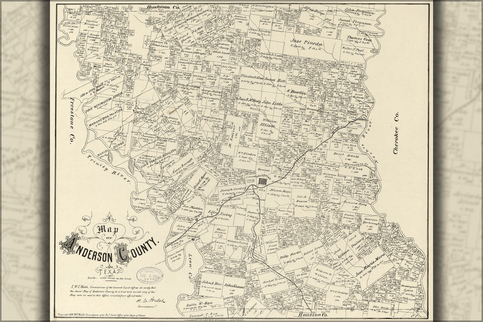 Anderson County Tx Map