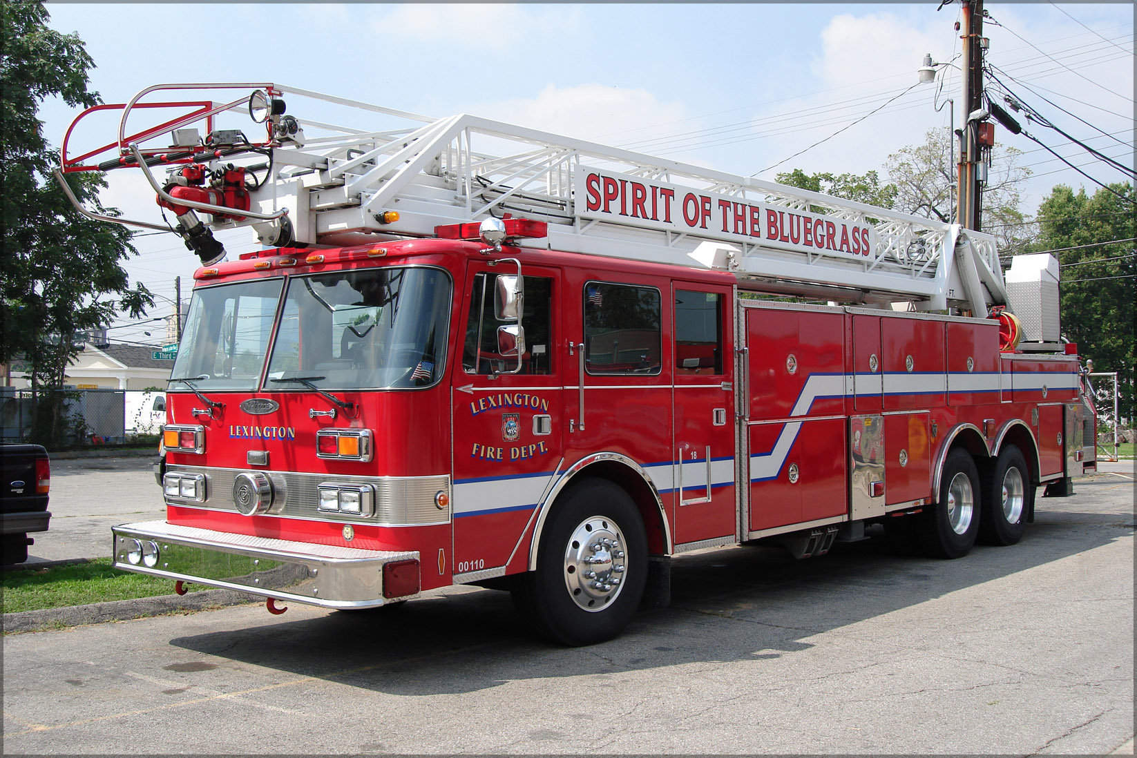 Poster, Many Sizes Available; X-ladder 1 105' Pierce Arrow Fire Engine ...