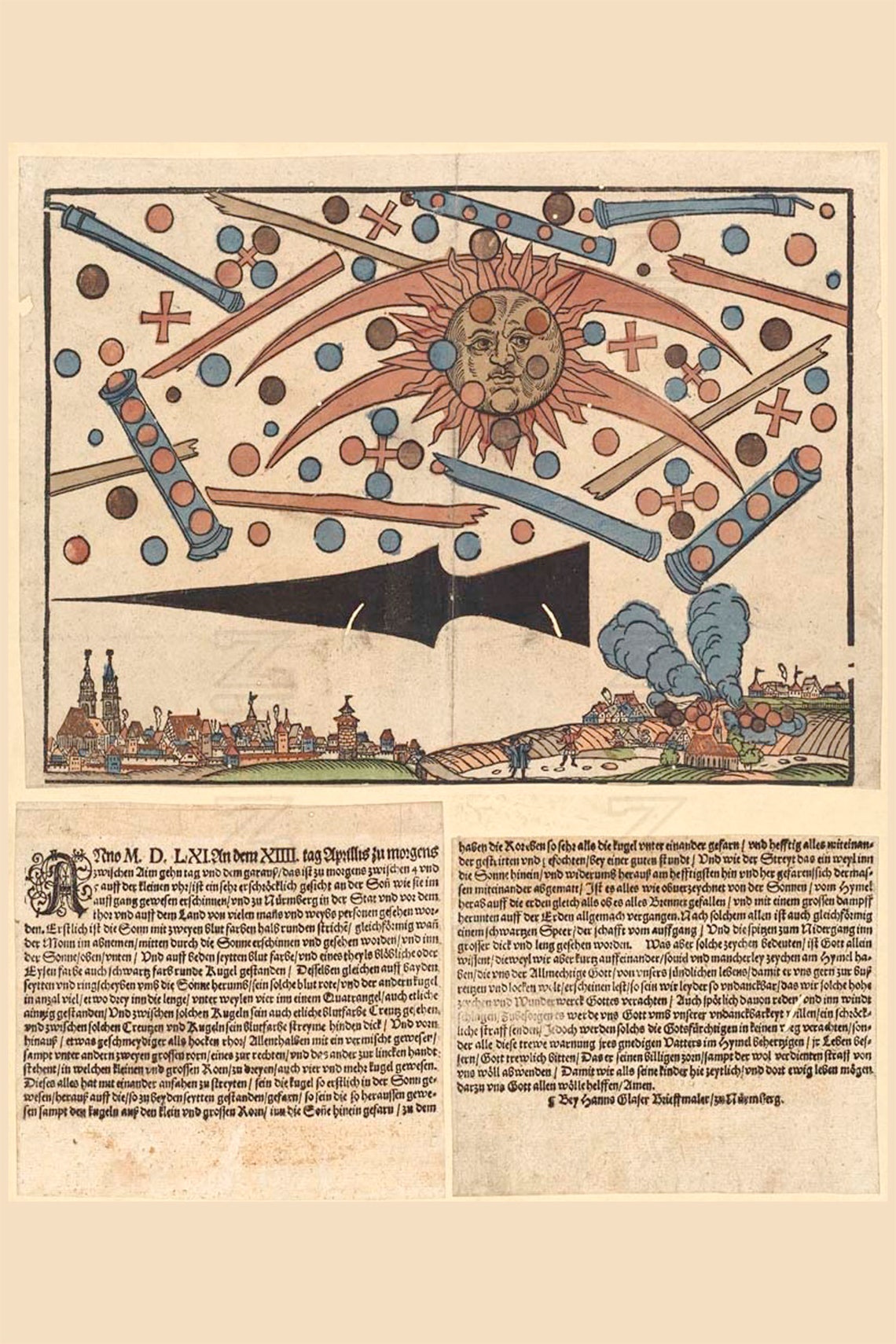 Poster, Many Sizes Available; 1561 Celestial Phenomenon Over Nuremberg ...