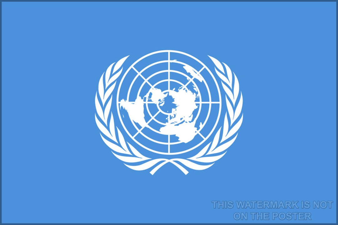 Poster, Many Sizes Available; Flag of the United Nations - Etsy