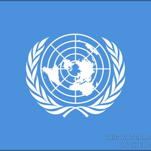 Poster Many Sizes Available Flag of the United Nations - Etsy