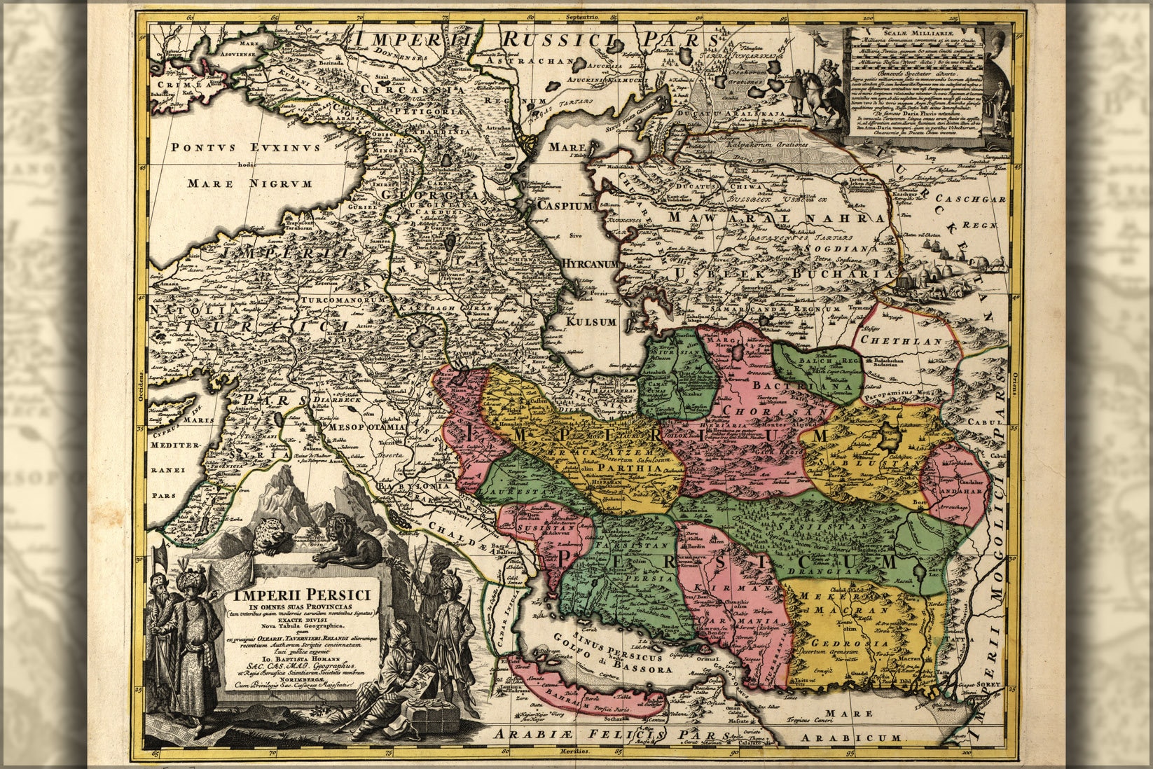 Poster, Many Sizes Available; Map of Persia Iran 1724 - Etsy