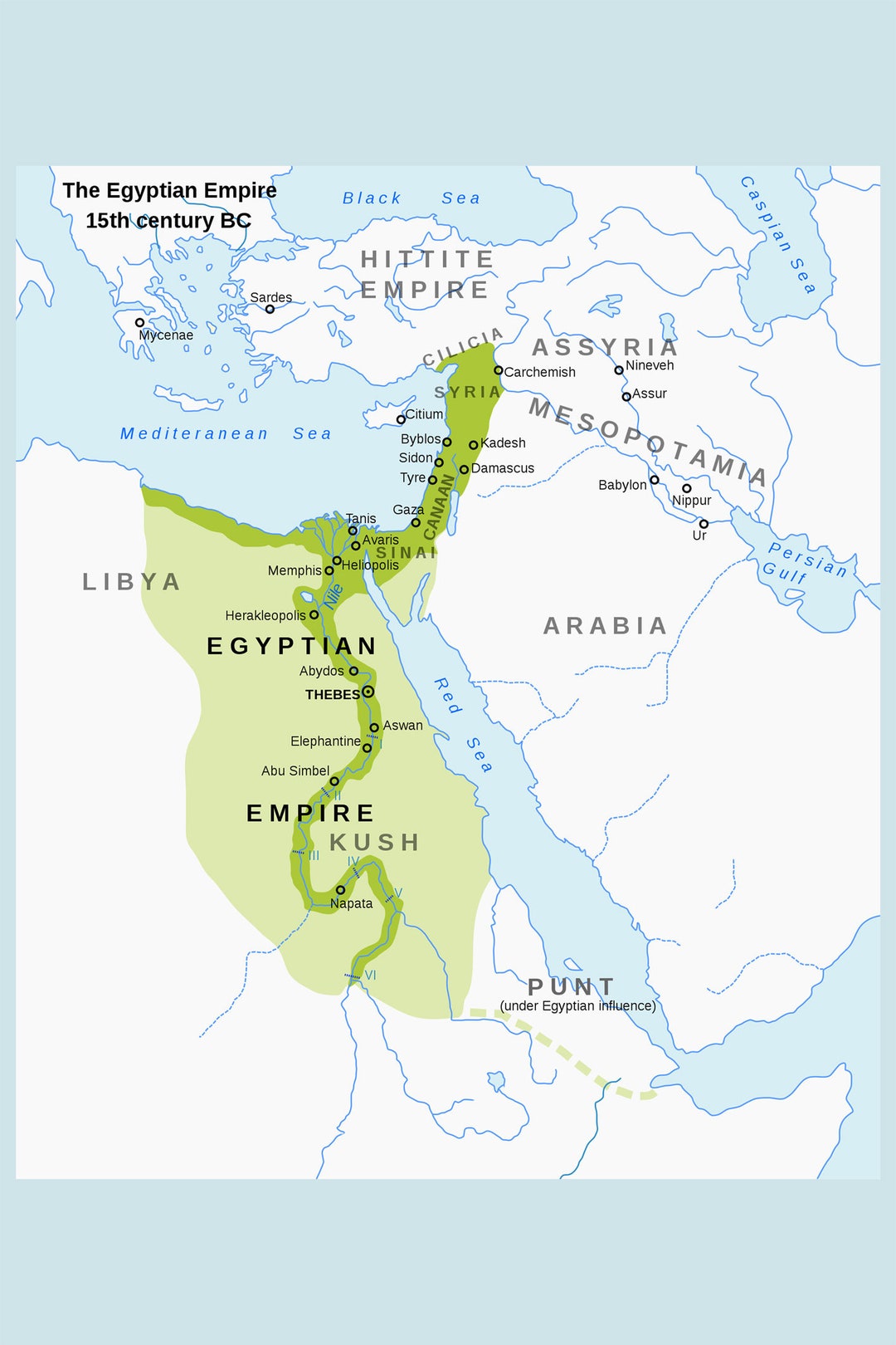 Poster, Many Sizes Available; Map of Ancient Egypt, Egyptian Empire C ...