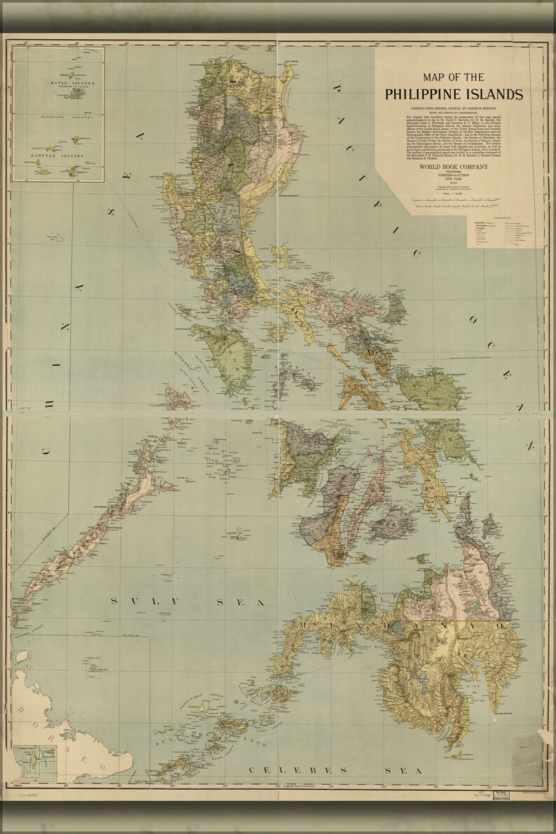 Poster, Many Sizes Available; Map of the Philippine Islands Philippines ...