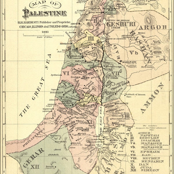 Old Testament Maps - Etsy