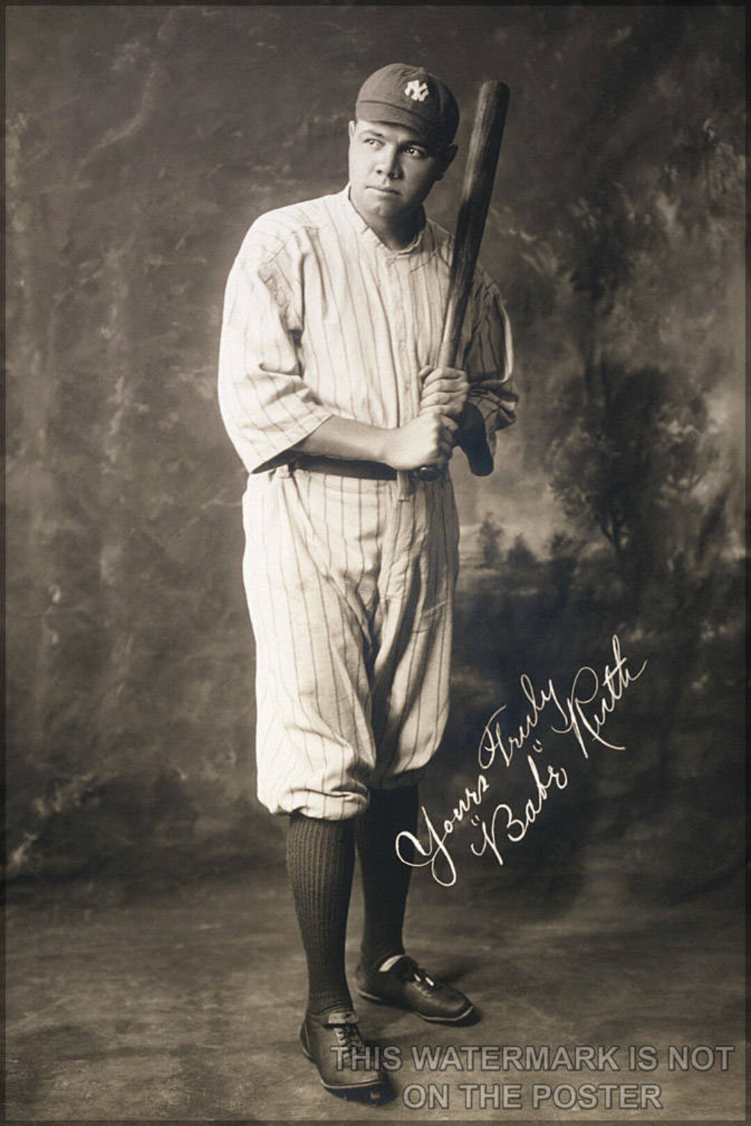 Poster, Many Sizes Available; Babe Ruth, - Etsy
