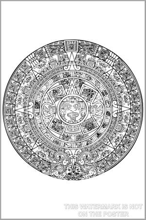 Aztec Calendar SVG, High Detail Aztec Calendar, Aztec SVG, Laser File ...