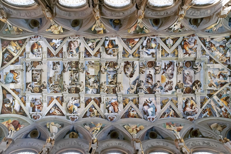 Poster, Many Sizes Available; Full Sistine Chapel Ceiling by ...