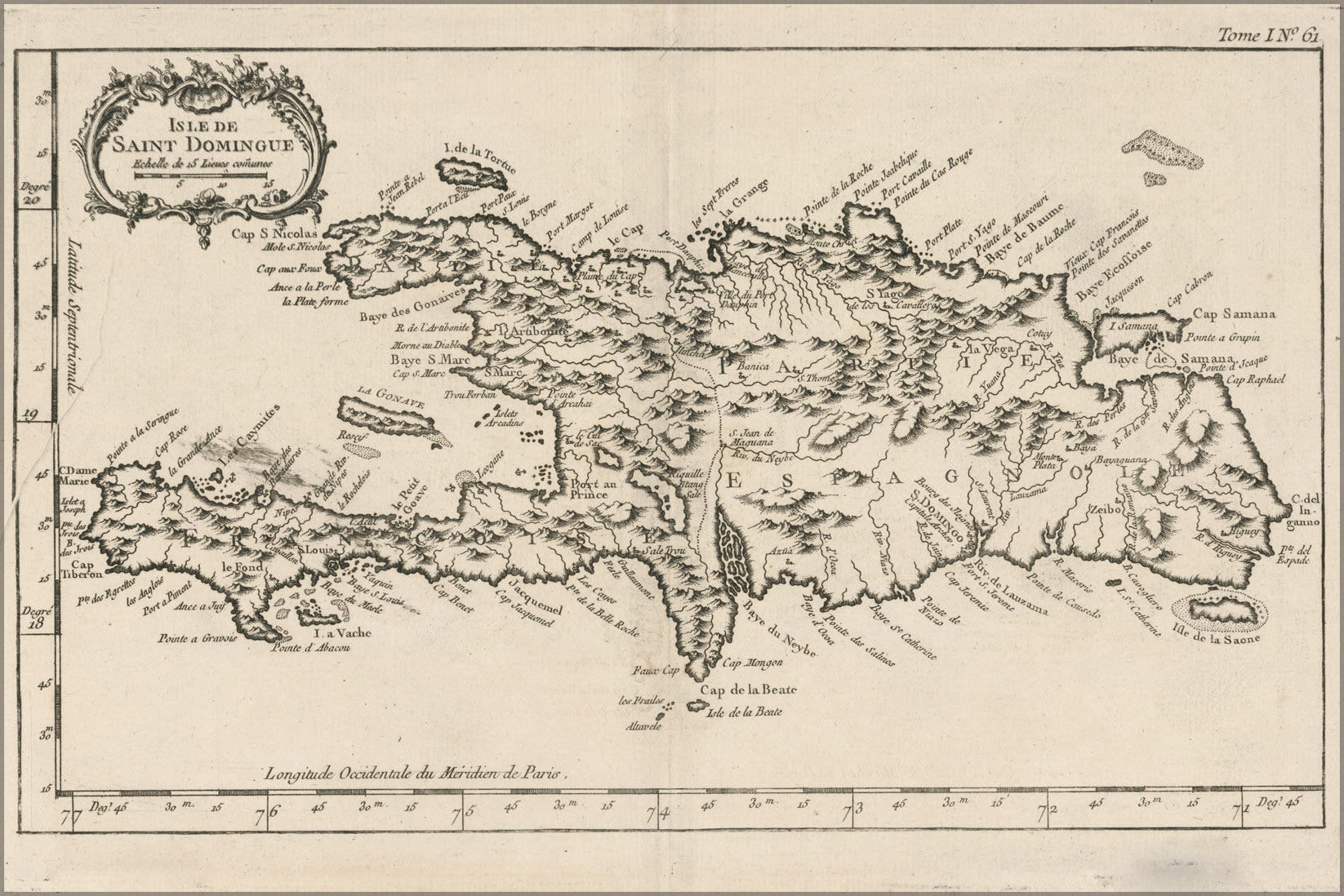 Poster, Many Sizes Available; Map of Hispaniola Haiti Dominican ...