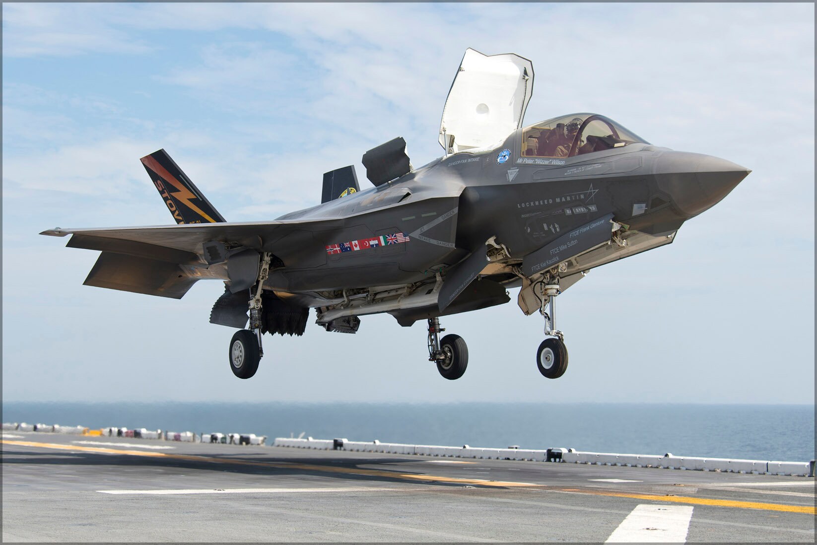 Póster, muchos tamaños disponibles F-35B Lightning II f-35 aterriza a ...