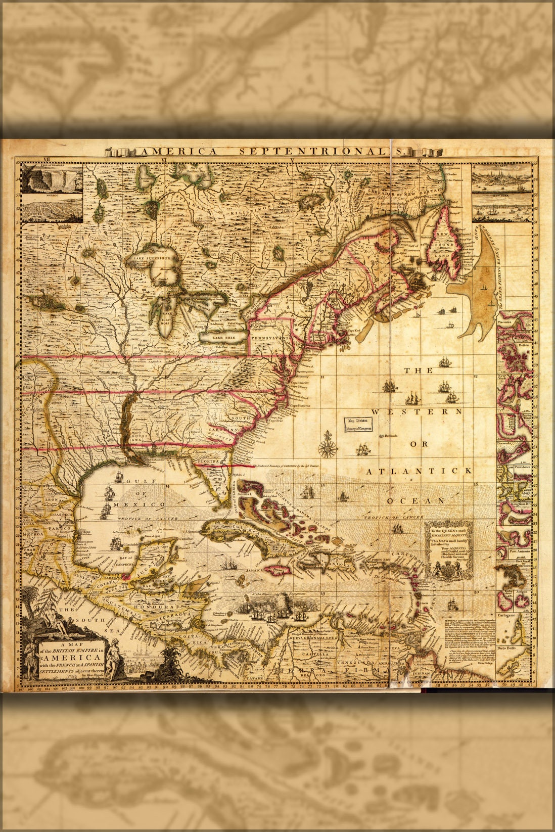 Poster, Many Sizes Available; Map of British Colonies Pre United States ...