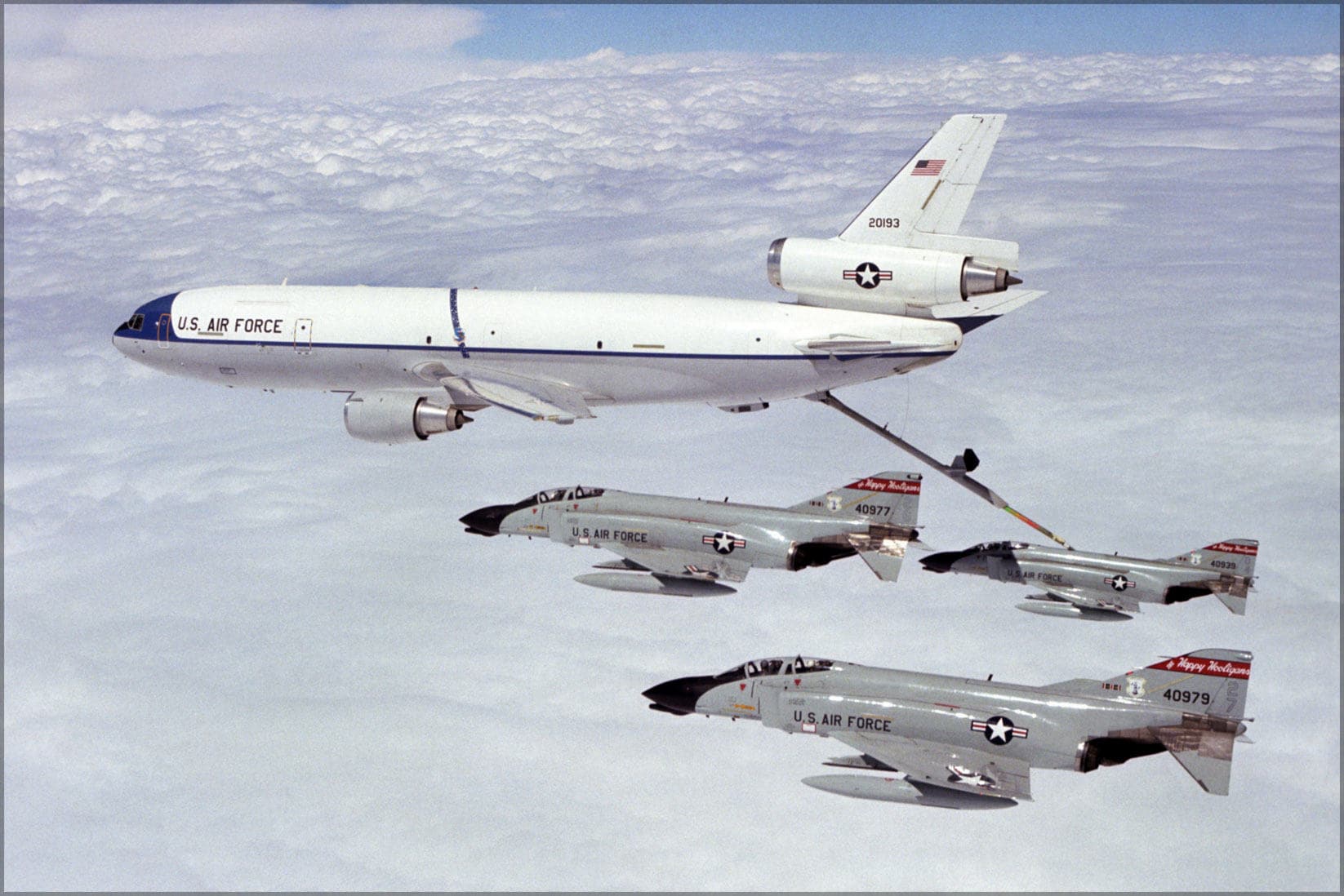 Poster, Many Sizes Available; F-4D Phantom Ii F-4 Refuel From Kc-10a ...