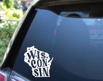 Wisconsin Window Decal - Etsy