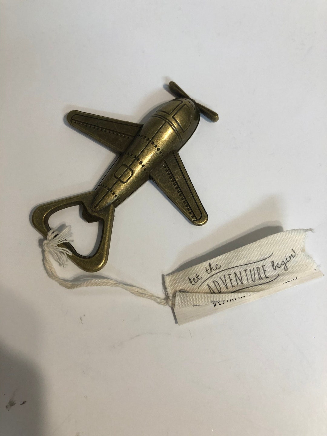 Vintage Airplane Shaped Bottle Cap Opener Beer Pop by Kate Aspen New - Etsy