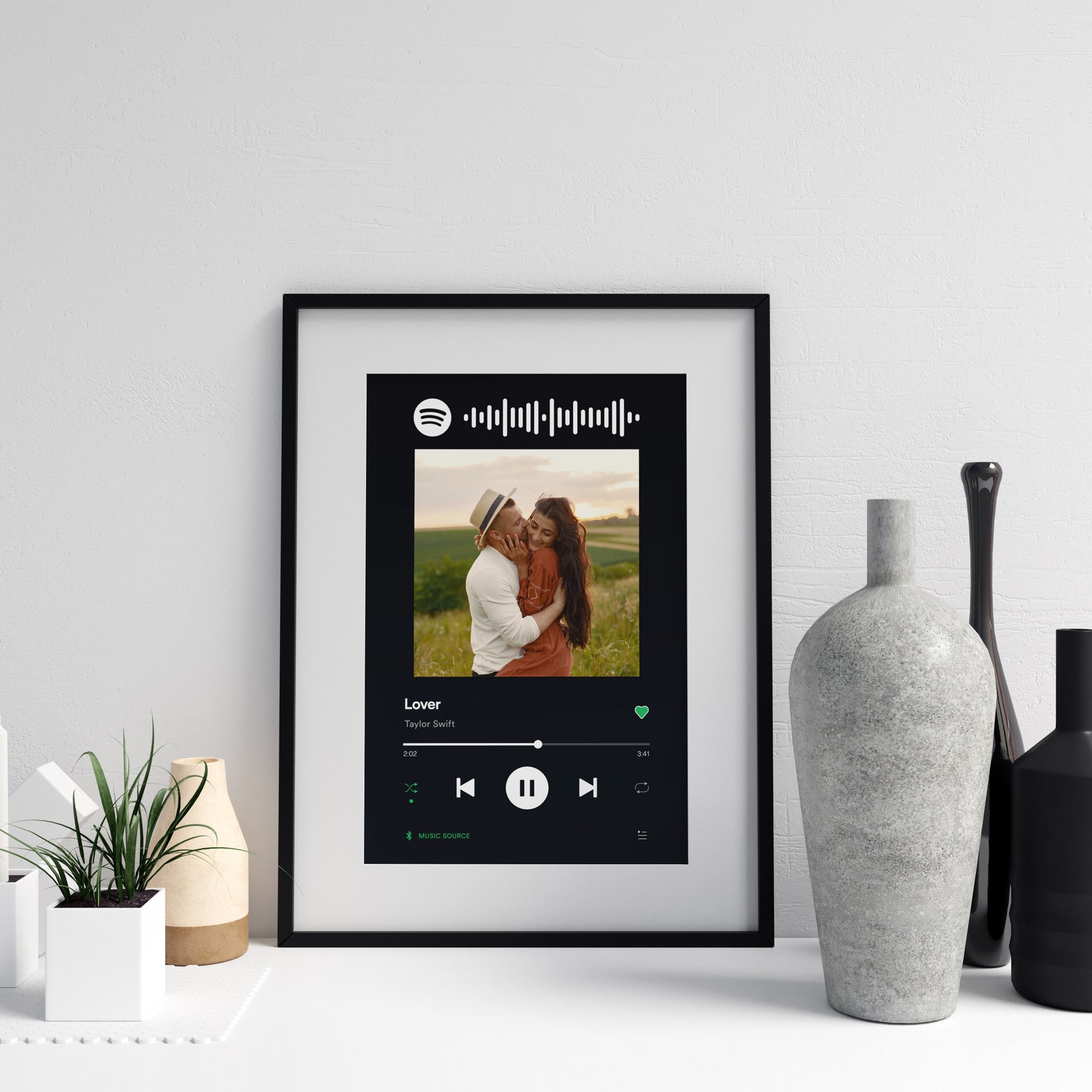 Spotify Code with Photo Personalized Print First Dance Song | Etsy