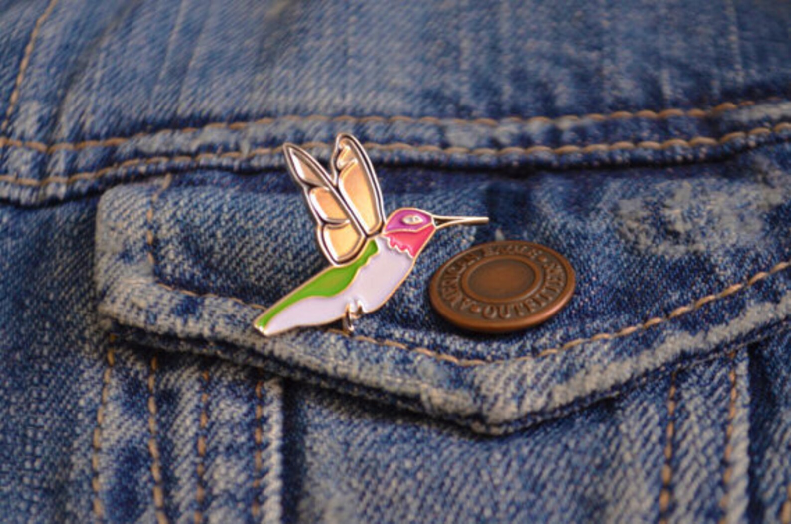 Hummingbirdhummingbird Pin Hummingbird Lapel Pinlapel - Etsy