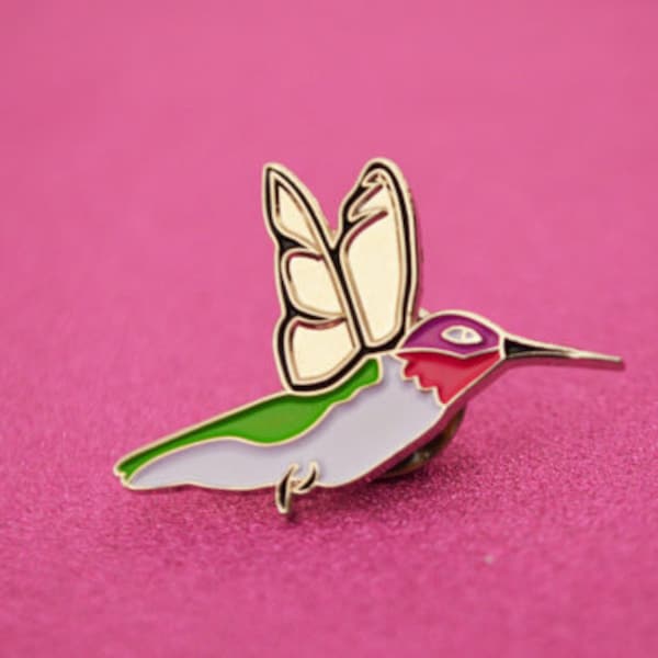 Hummingbird Pin - Etsy