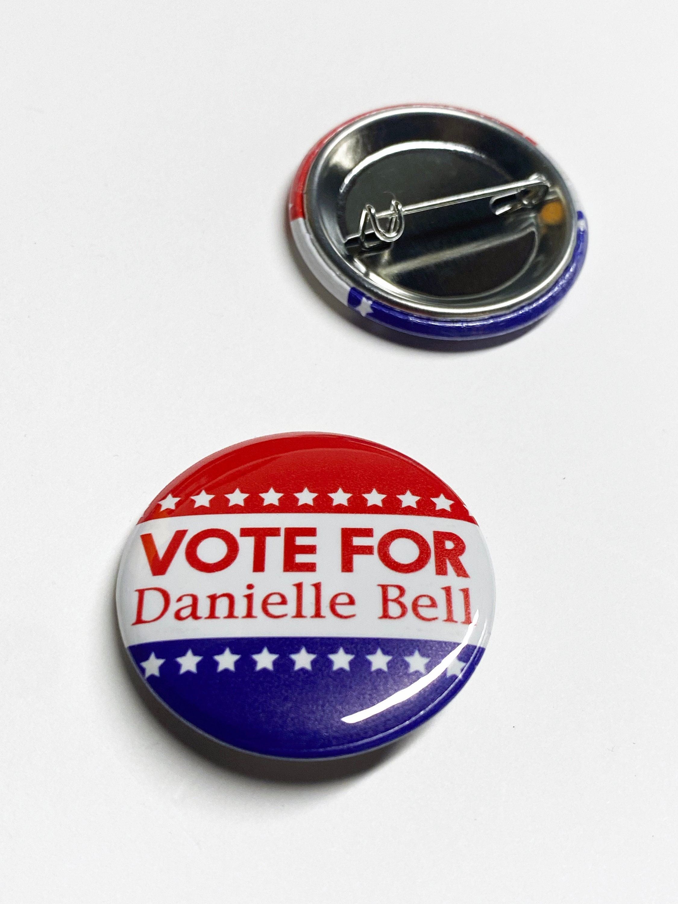 12 - Custom 1.5" Round Pin-back Buttons Great for Campaigns and Events ...