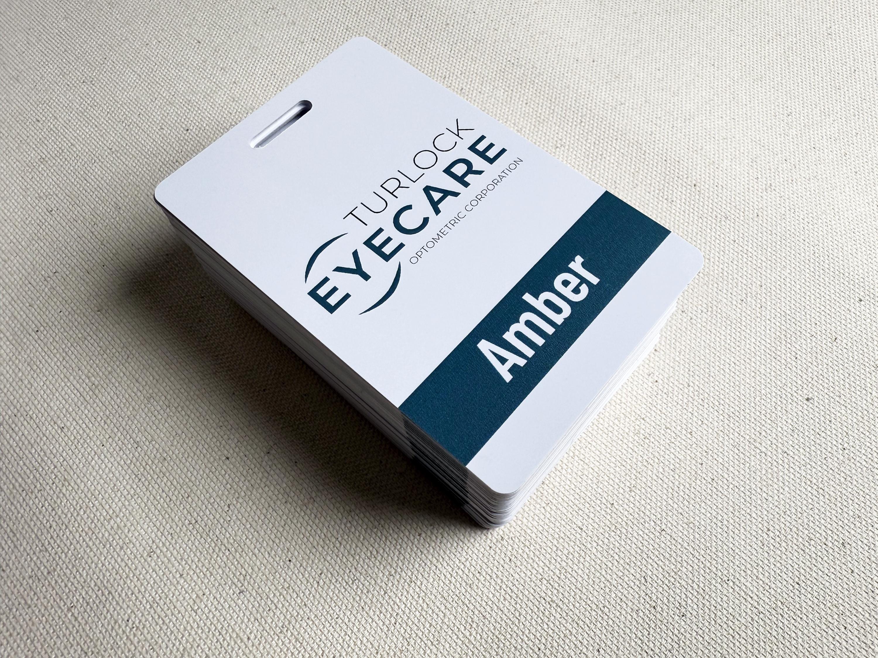 Personalized PVC ID Card: Custom UV Printed Badge With Slot - Etsy