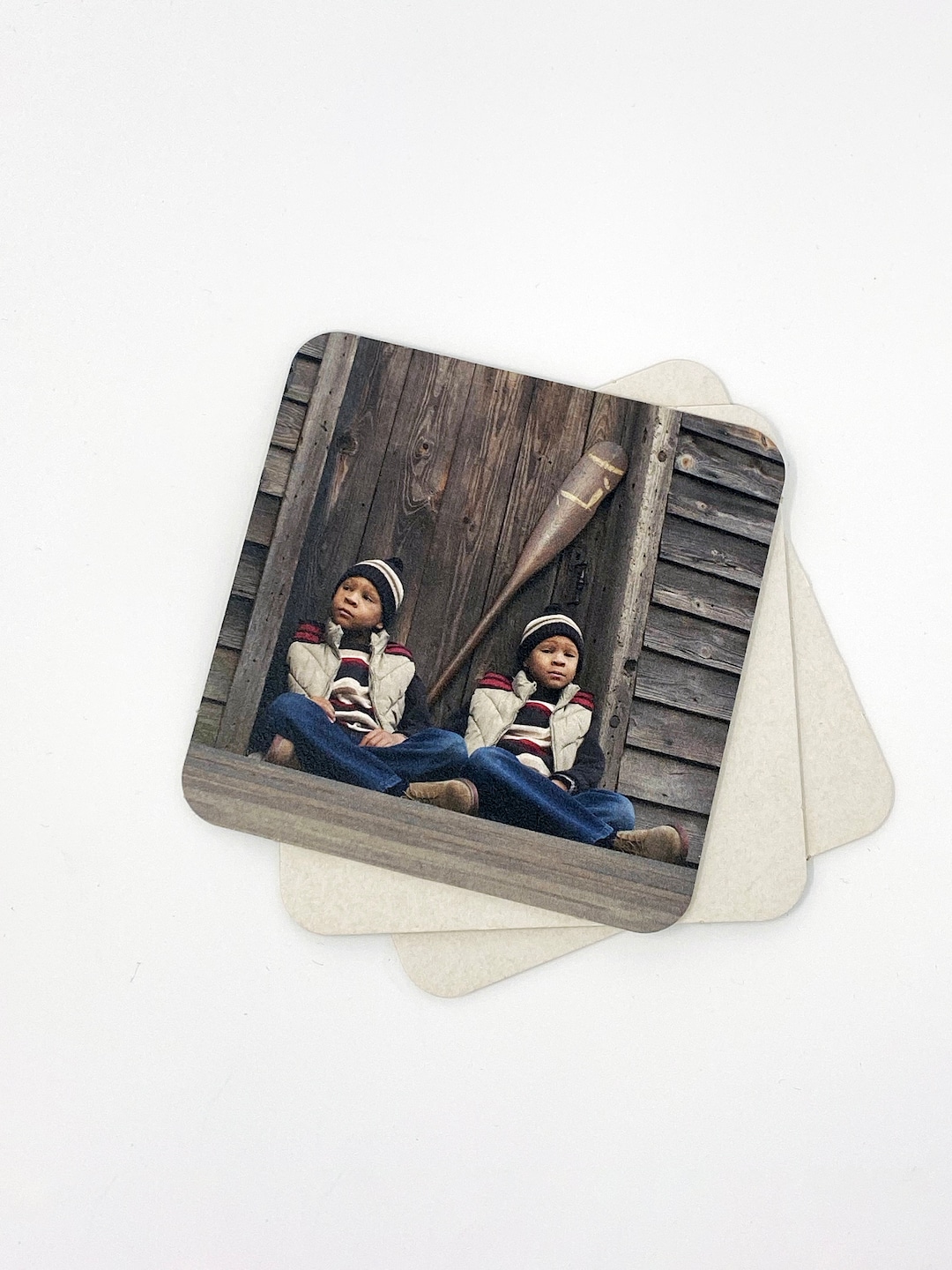 Personalized 4”x4” Cardboard Coasters – Set of 4 Custom Drink Coasters ...