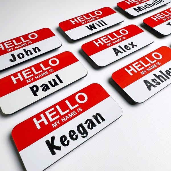 Professional Name Tags - Etsy