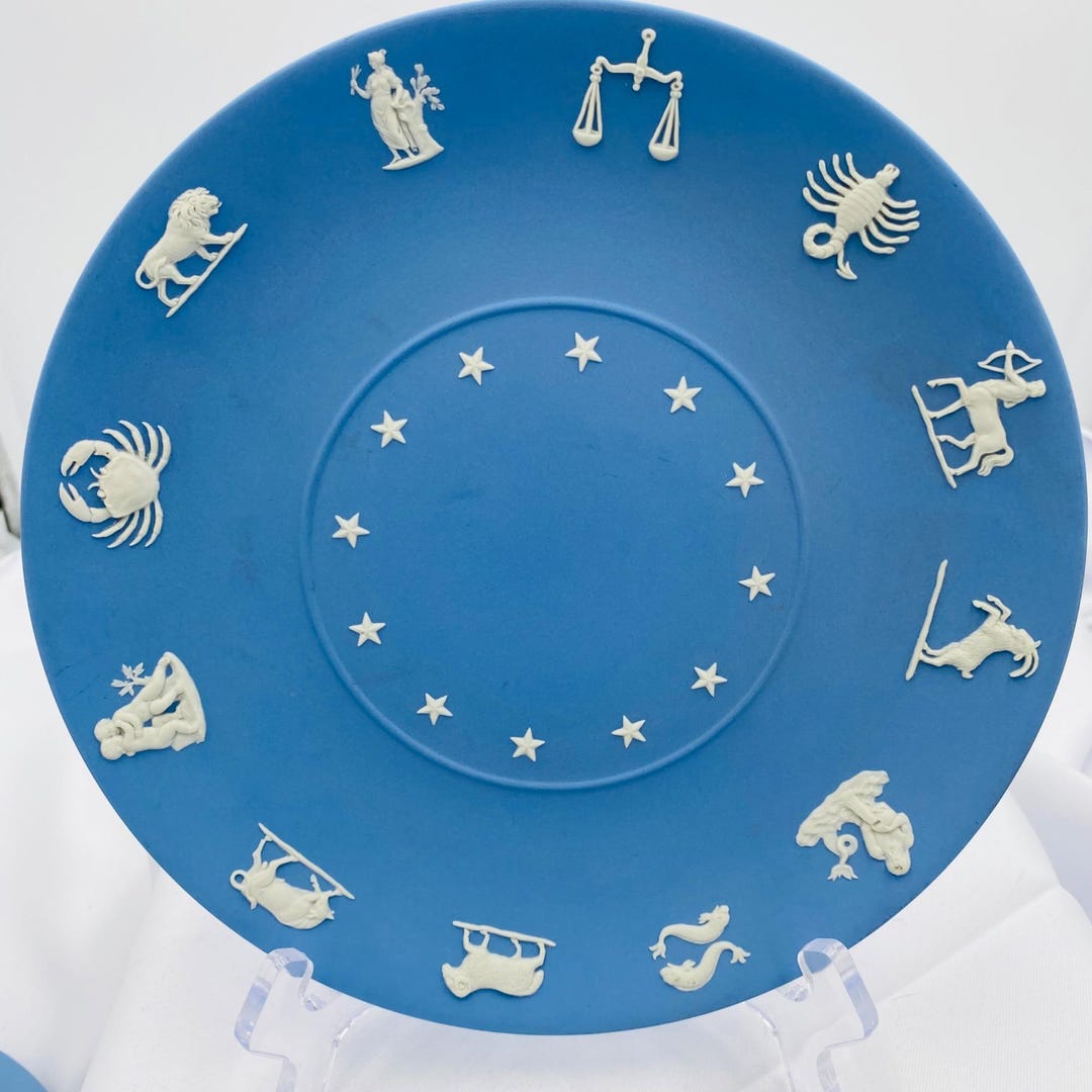 Wedgwood Blue Zodiac Plate, Made in England, Collectors Society Edition ...
