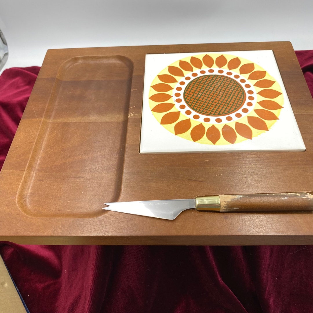 Vintage Midcentury Modern Hostess Server, Original Knife and Packaging ...