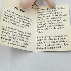 Handpainted Fenton Natalie Ballerina Glass Sculpture by Jon Saffell - Etsy