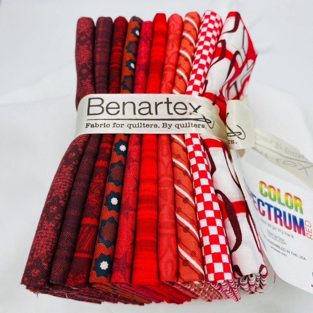 Color Spectrum Red Fat Quarters for Quilting, 10 Pieces should Be 18x22 ...