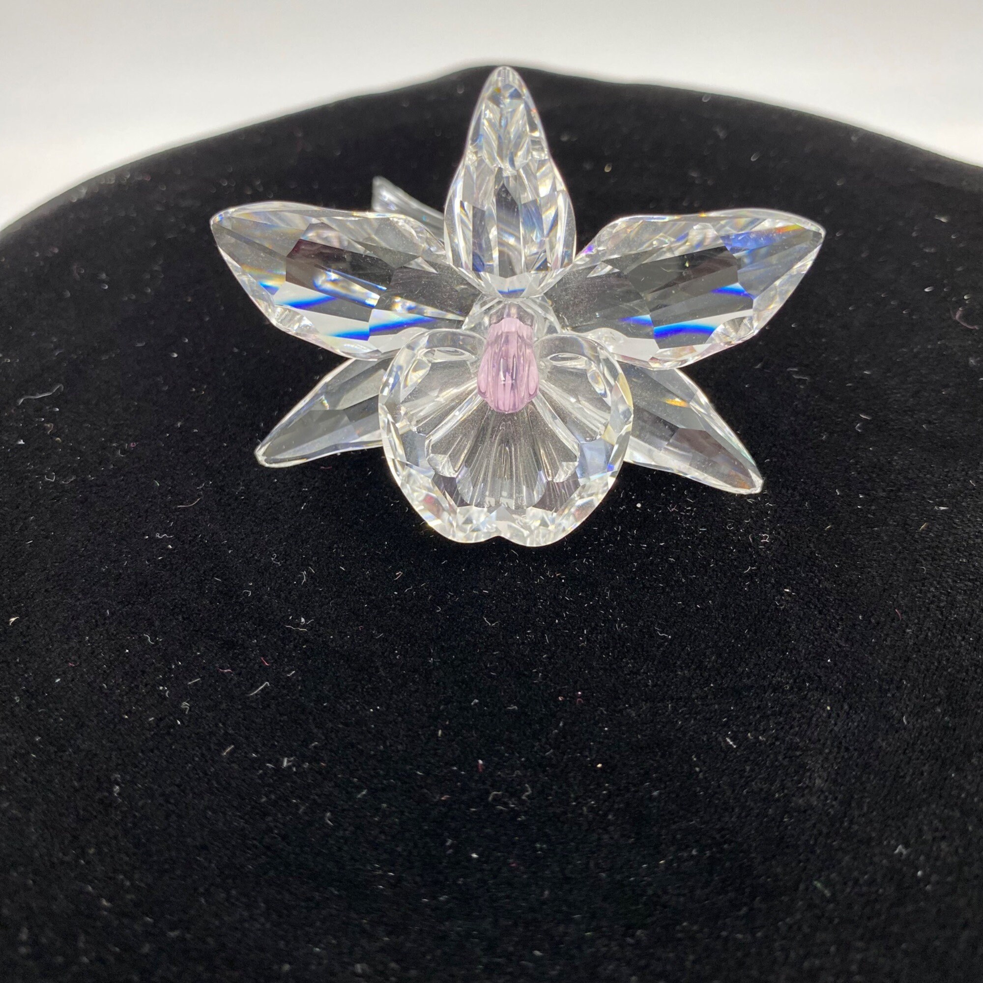 Swarovski Crystal Orchid Light Pink Center exquisite - Etsy