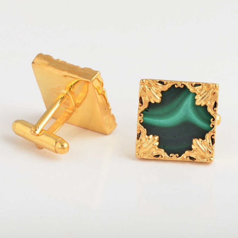 Green Cufflinks - Etsy