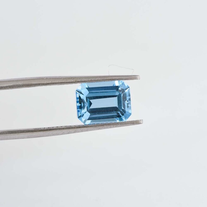 Natural Sky Blue Topaz Calibrated Size 6x8mm Faceted Octagon - Etsy