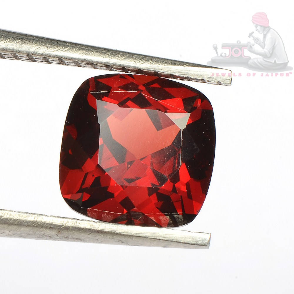 Natural Red Garnet Calibrated Size 6mm Faceted Cut Cushion Loose ...