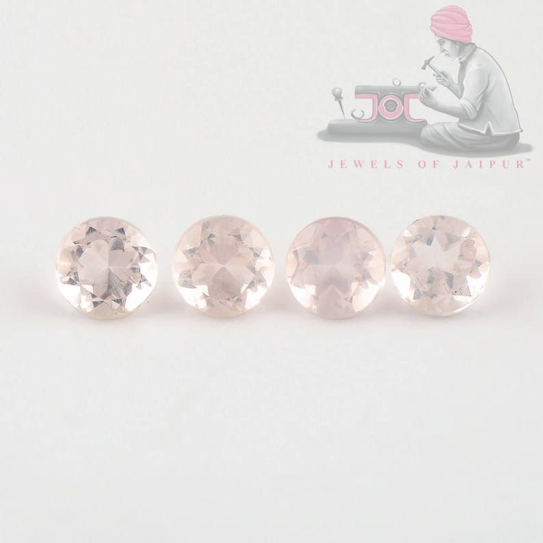 Natural Rose Quartz 5mm Round Faceted Cut Calibrated Size Pink - Etsy