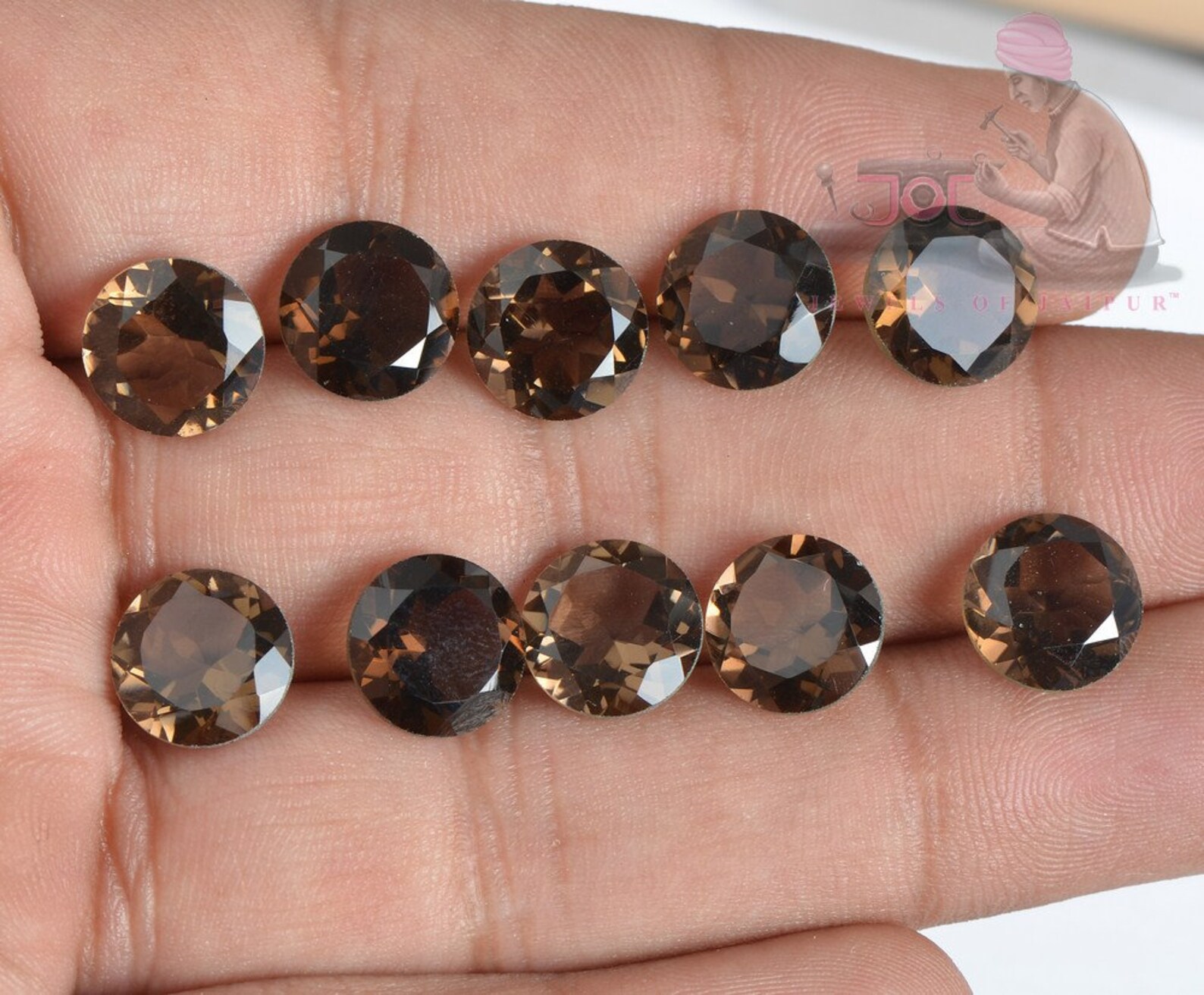 Natural Smoky Quartz Calibrated Size 5mm Round Faceted Cut - Etsy