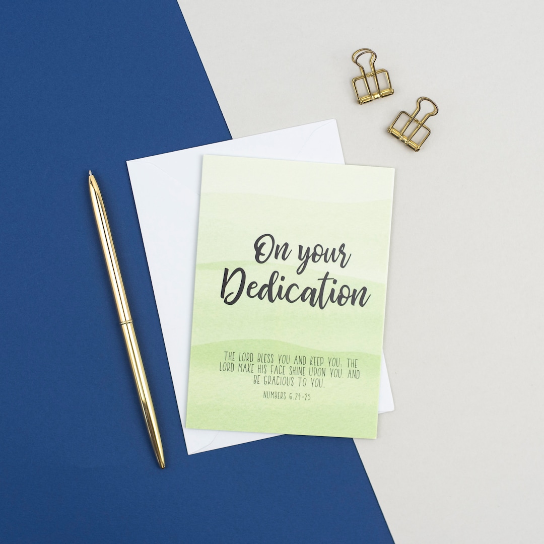 On Your Dedication Card - Dedication Card - Christian Cards UK ...