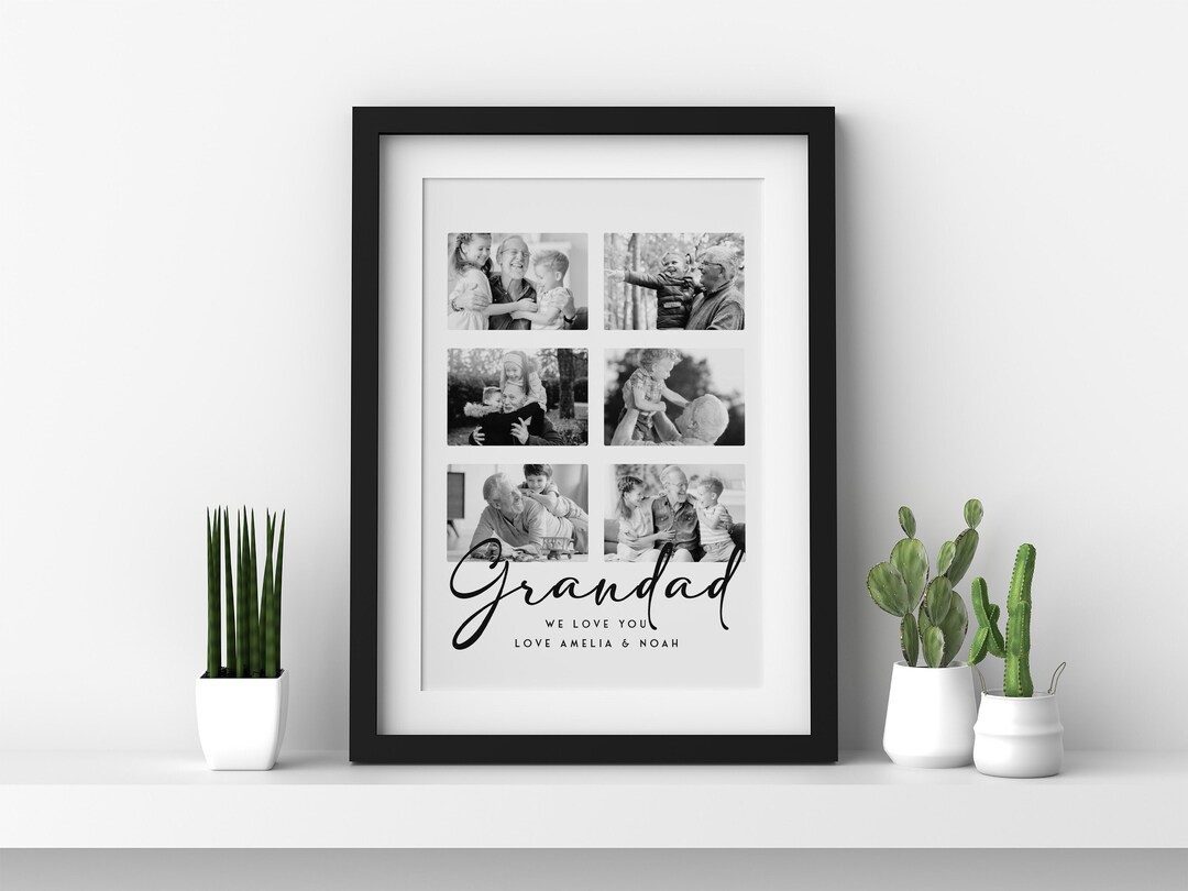 Personalised Grandad Photo Print - Daddy Gift - Gift for Dad - Keepsake ...