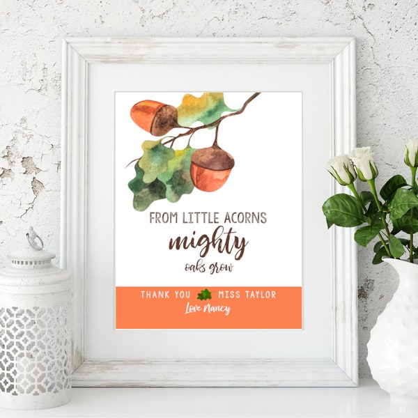 Mighty Oaks From Little Acorns Grow - Etsy