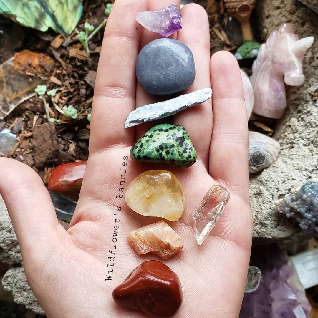 Chakra Stone Set, Chakra Kit, Crystal Gift Set, Stone Healing Set ...