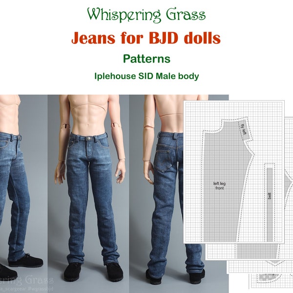 Mens Jeans Pattern - Etsy