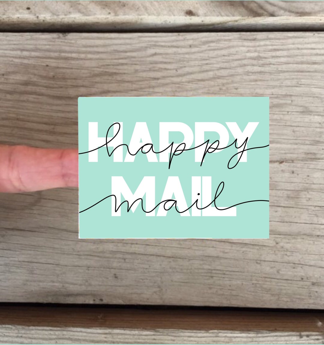 Happy Mail Stickers, Logo Stickers, Packaging Stickers, Labels, Small ...
